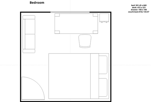 Lauren's room floorplan | Visual Paradigm User-Contributed Diagrams ...